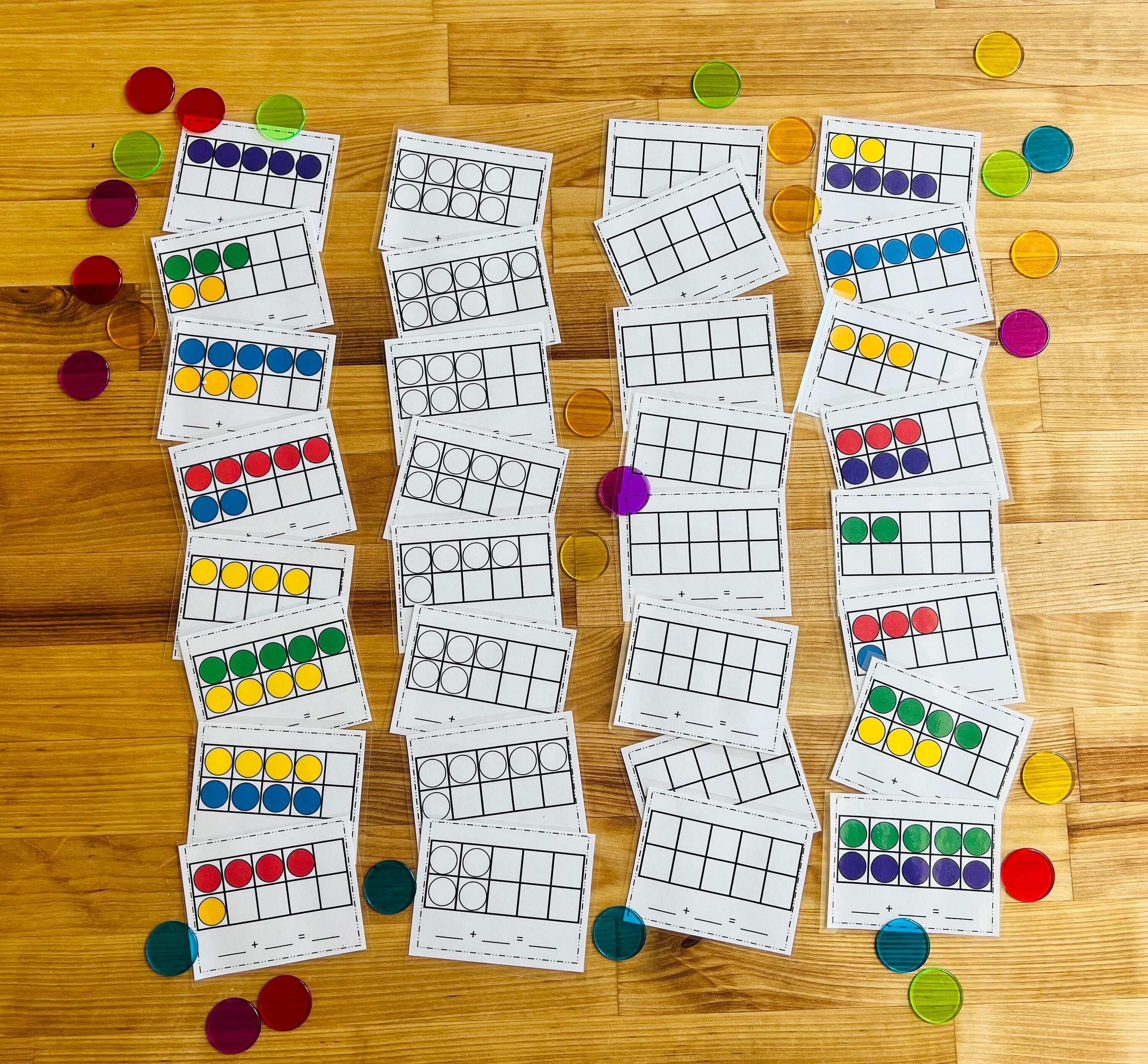 Tens Frame Addition Set Math Task Cards Addition Tens Frame - Etsy