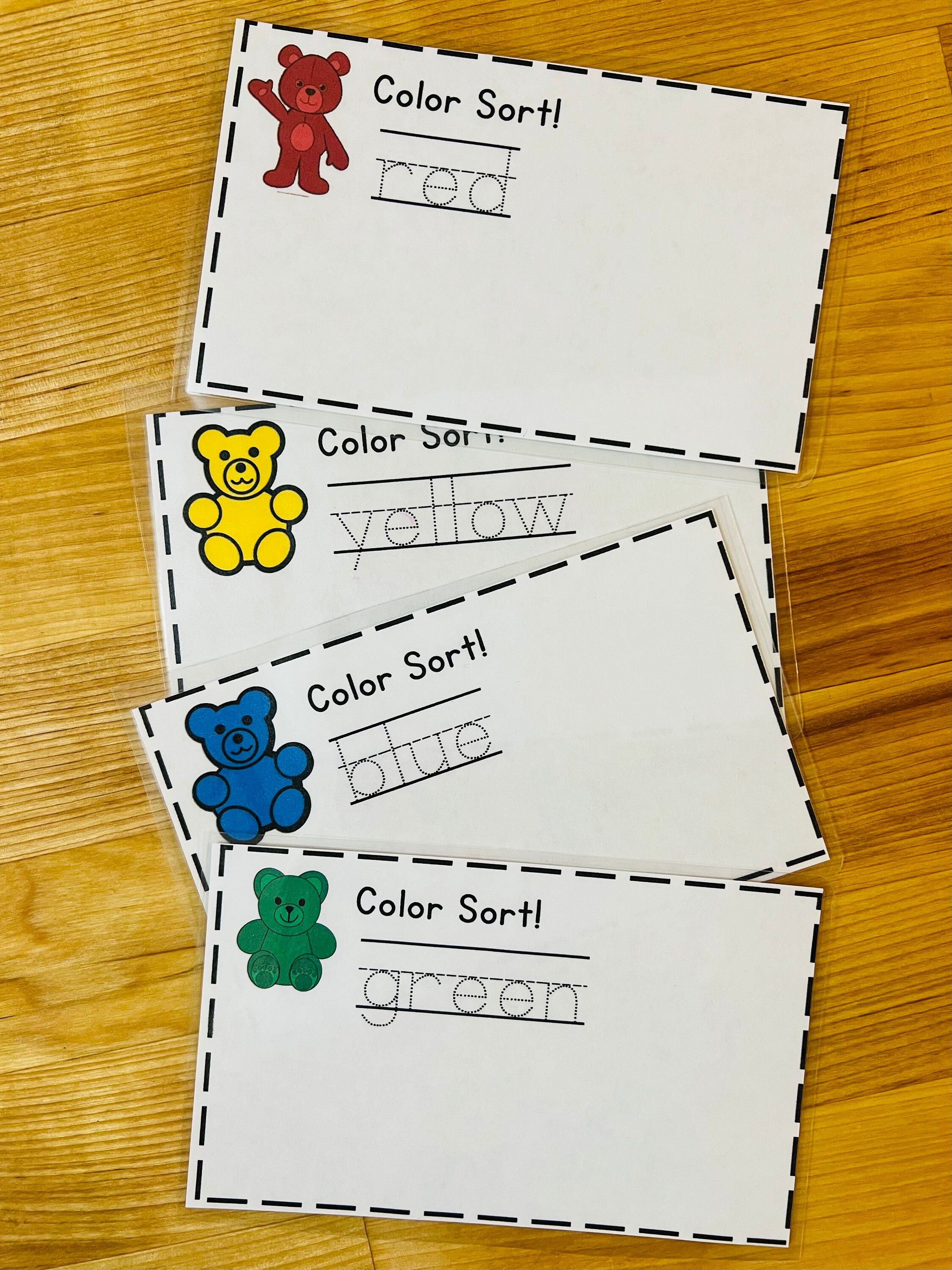 Teddy Bear Count and Sort, Counting, Color Sorting, Numbers Task Box ...