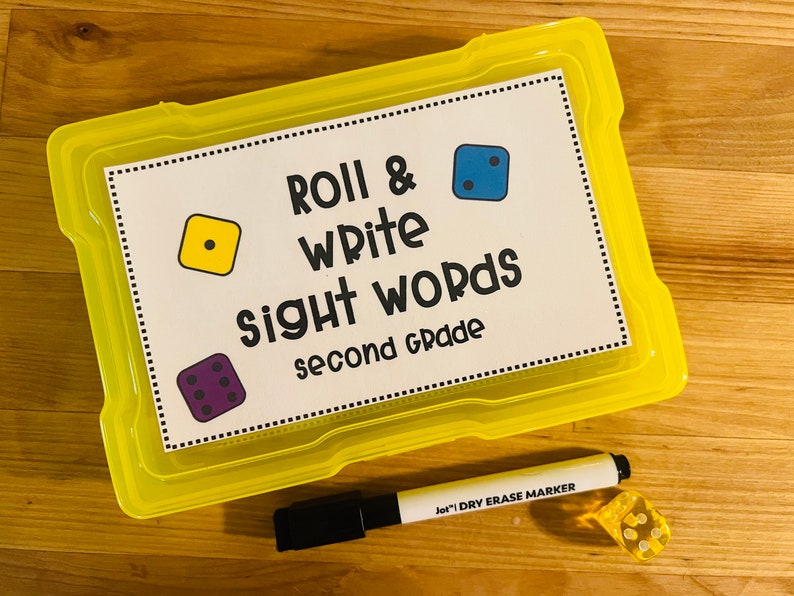 Roll and Write Sight Words 2nd Grade, Dolch Sight Words, Sight Word ...