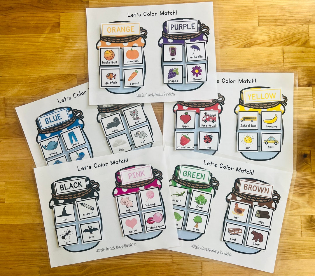 Color Matching Activity: Montessori Learning Printable (digital ...