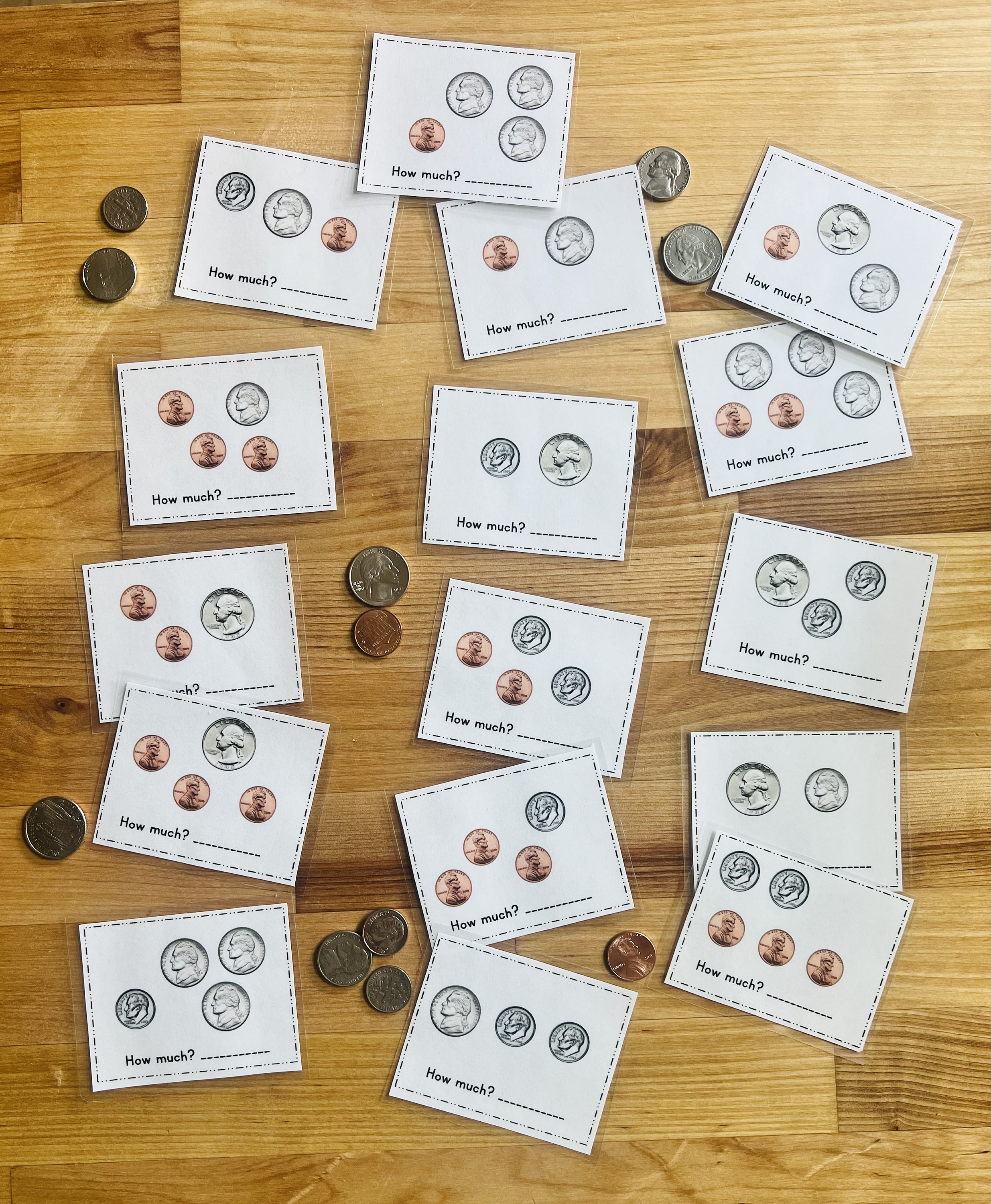 Money Math Cards, Counting Money, Math Task Cards, First Grade Math ...