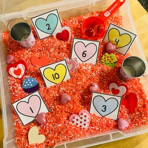 Valentine’s Day Sensory Kit, Sensory Play, Valentine’s Day Math, Candy ...