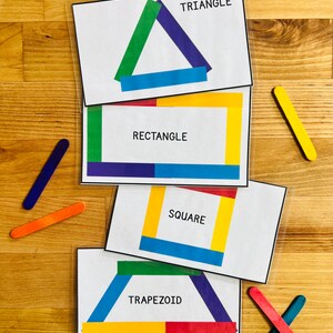 Popsicle Stick Patterns Task Box Patterns and Shapes Special Education ...