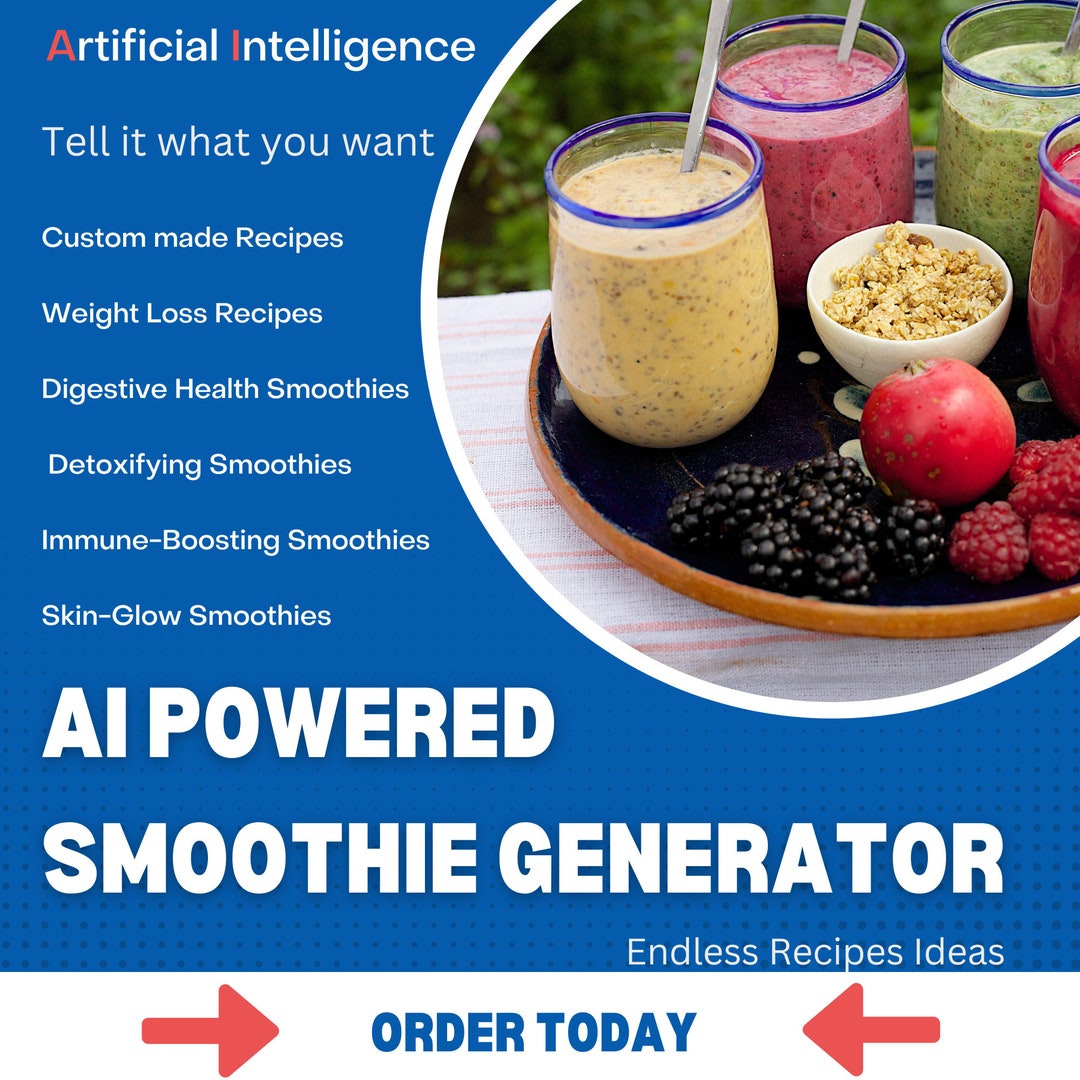 A I Smoothie Generator, Smoothies, Smoothie Recipes, Vegan Smoothies ...