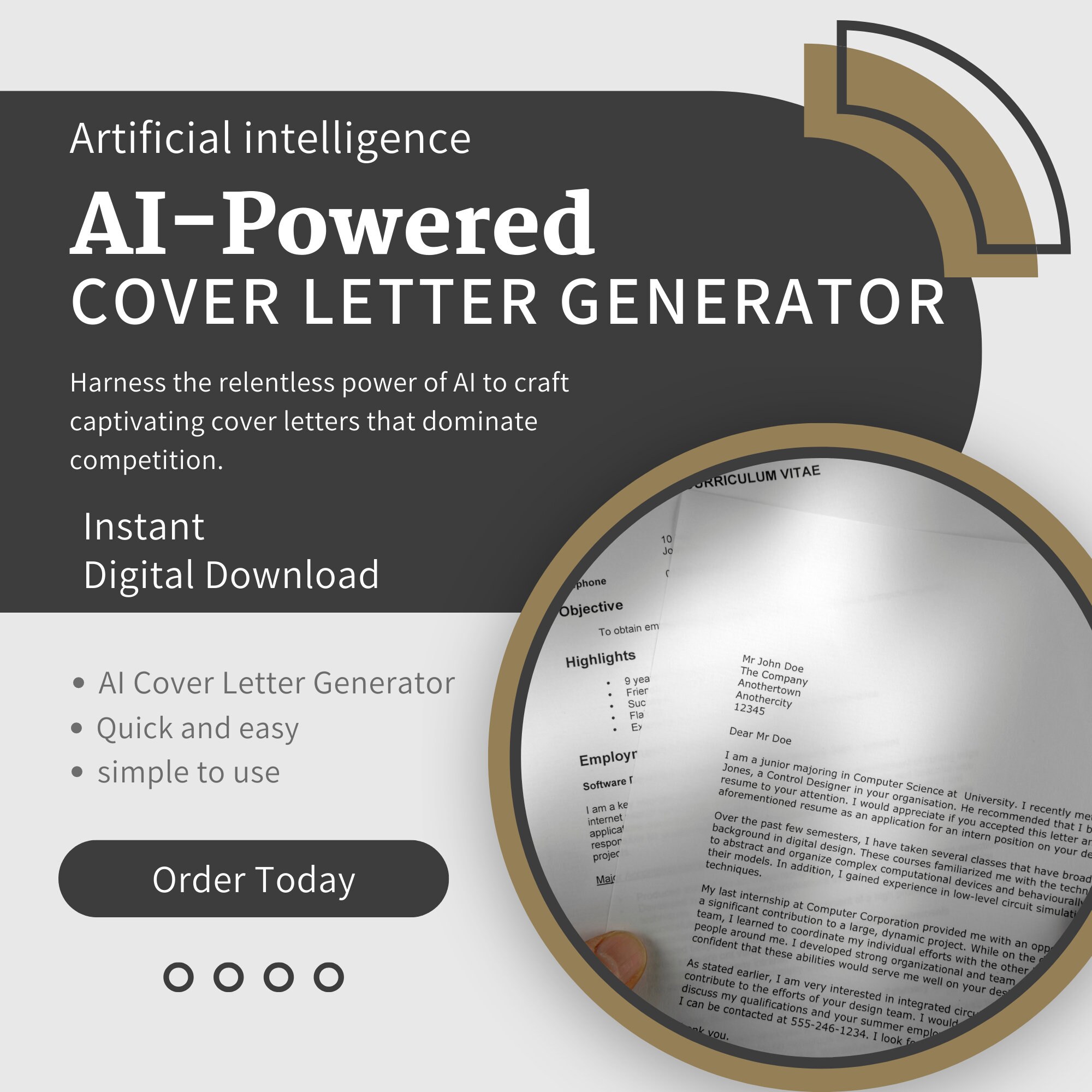 A I Cover Letter Generator, Cover Letter, Professional Cover Letter ...