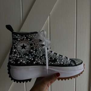 Womens Custom Platform Bling Sneakers - Etsy