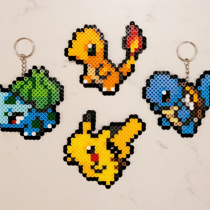 Perler Bead Keychain - Etsy
