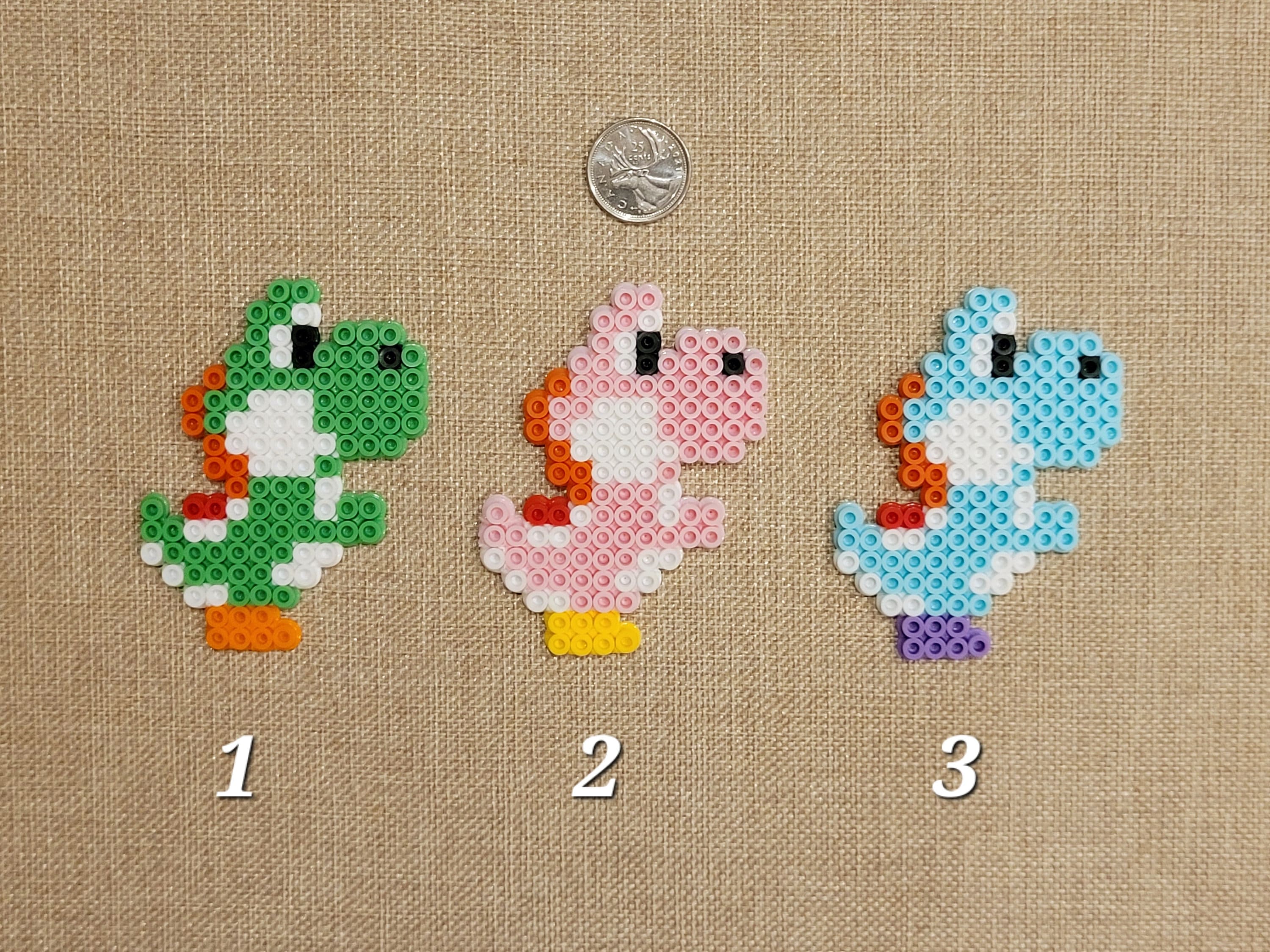 Super Mario Yoshis and Yoshi Egg Green Yoshi Red Blue Pink Yellow ...