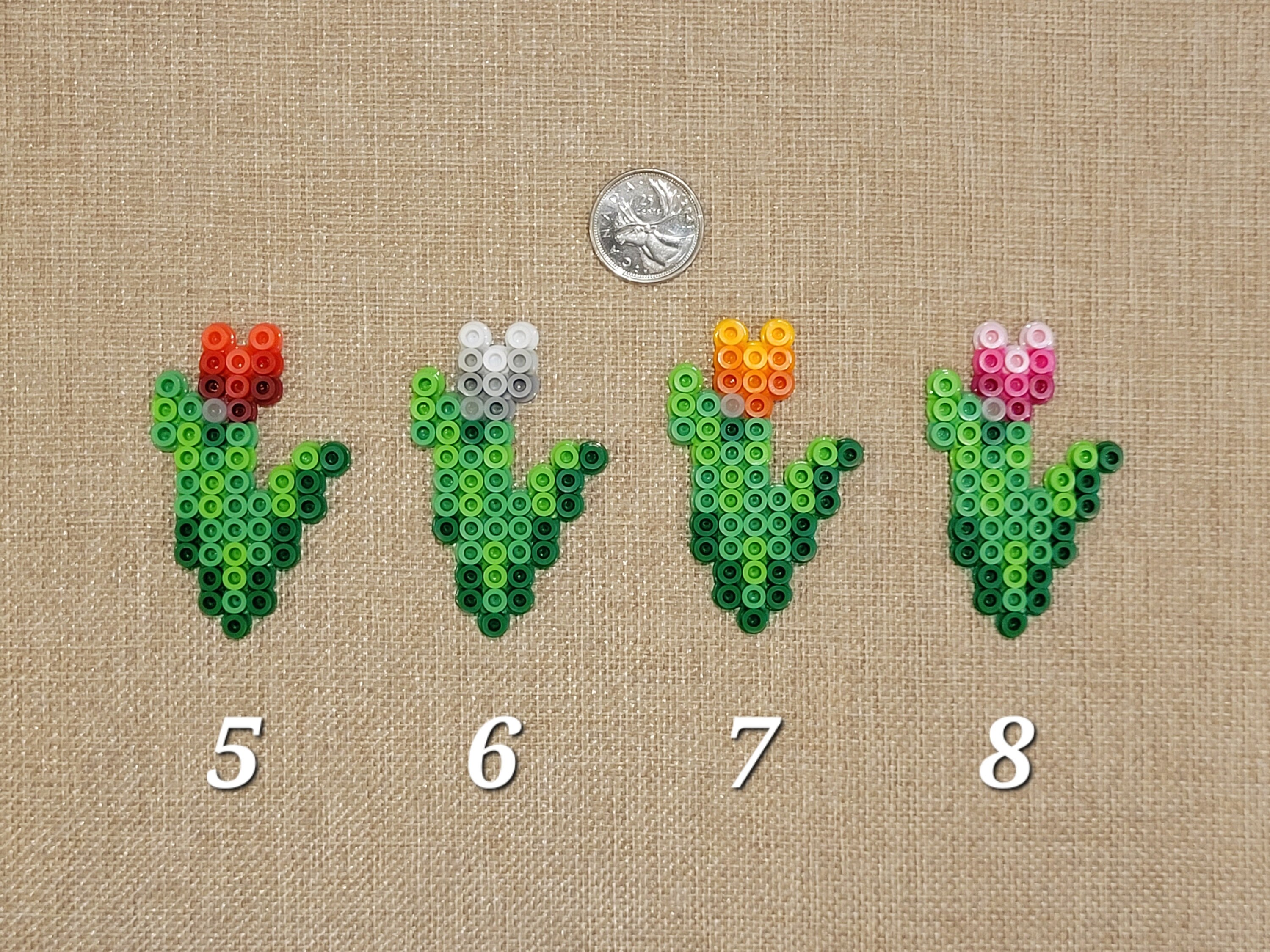 Minecraft Flowers Tulip Blue Orchid Lily of the Valley Perler Bead ...