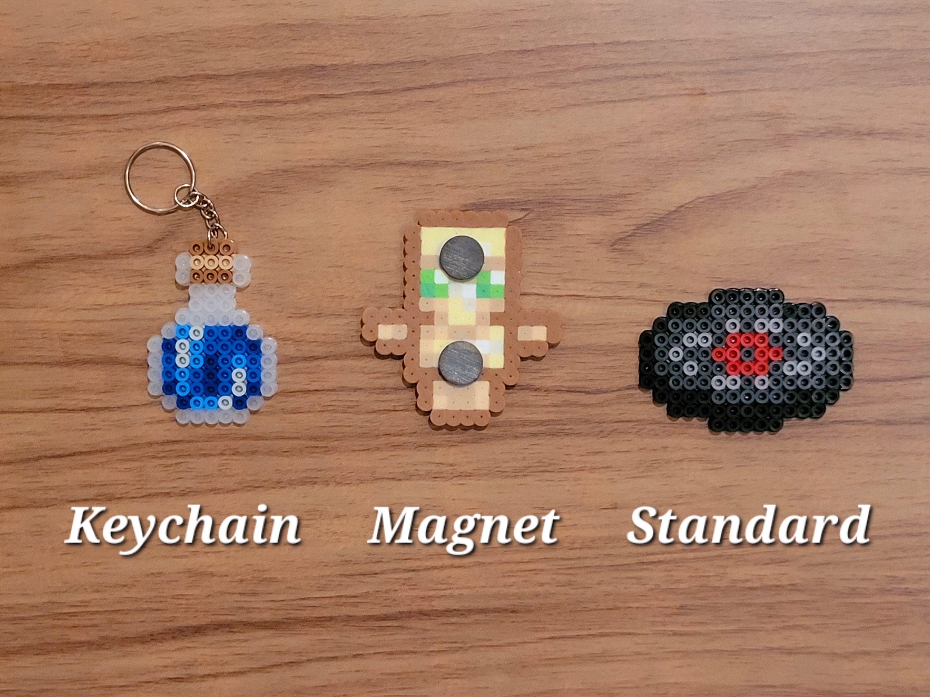 Minecraft Items Potions Bucket Ender Pearl Heart Hunger Perler Bead ...