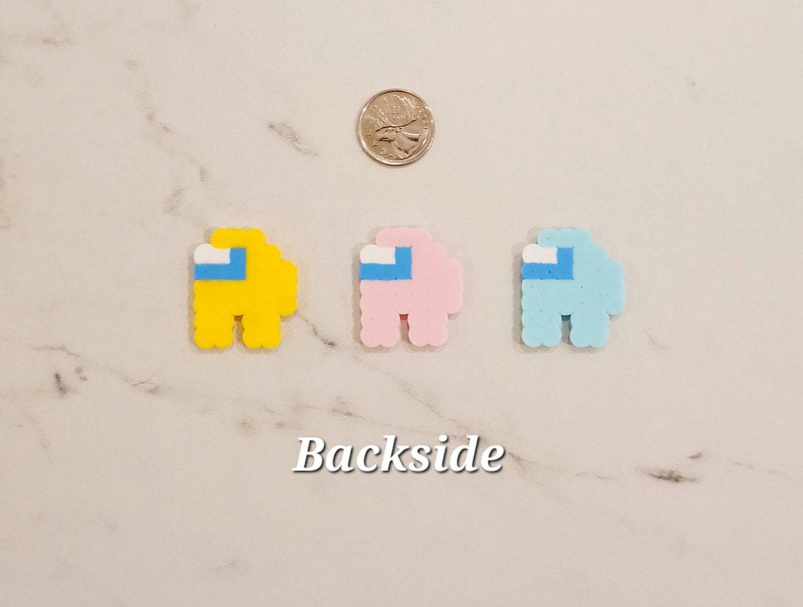 Among Us Crewmate Imposter Perler Bead Keychains & Magnets - Etsy
