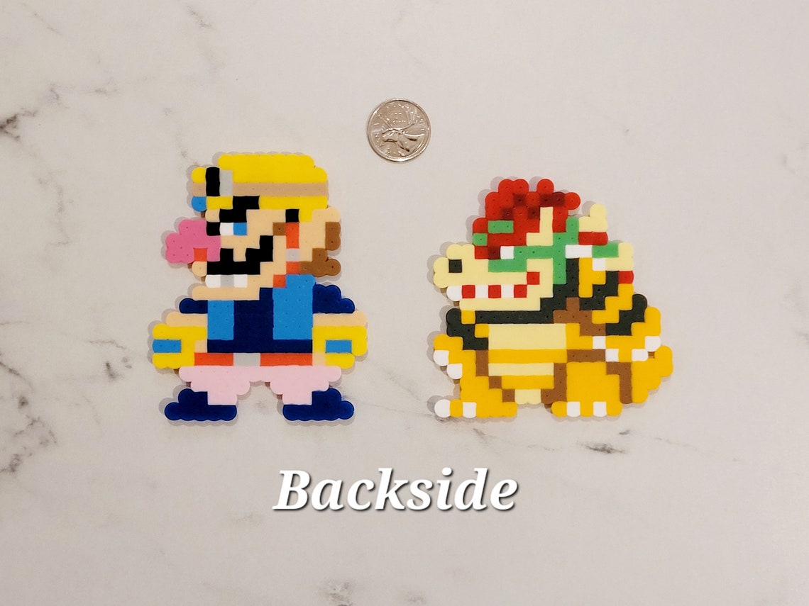 Super Mario Archnemesis Bowser Donkey Kong Wario Waluigi Perler Beads ...