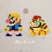 Super Mario Archnemesis Bowser Donkey Kong Wario Waluigi Perler Beads ...