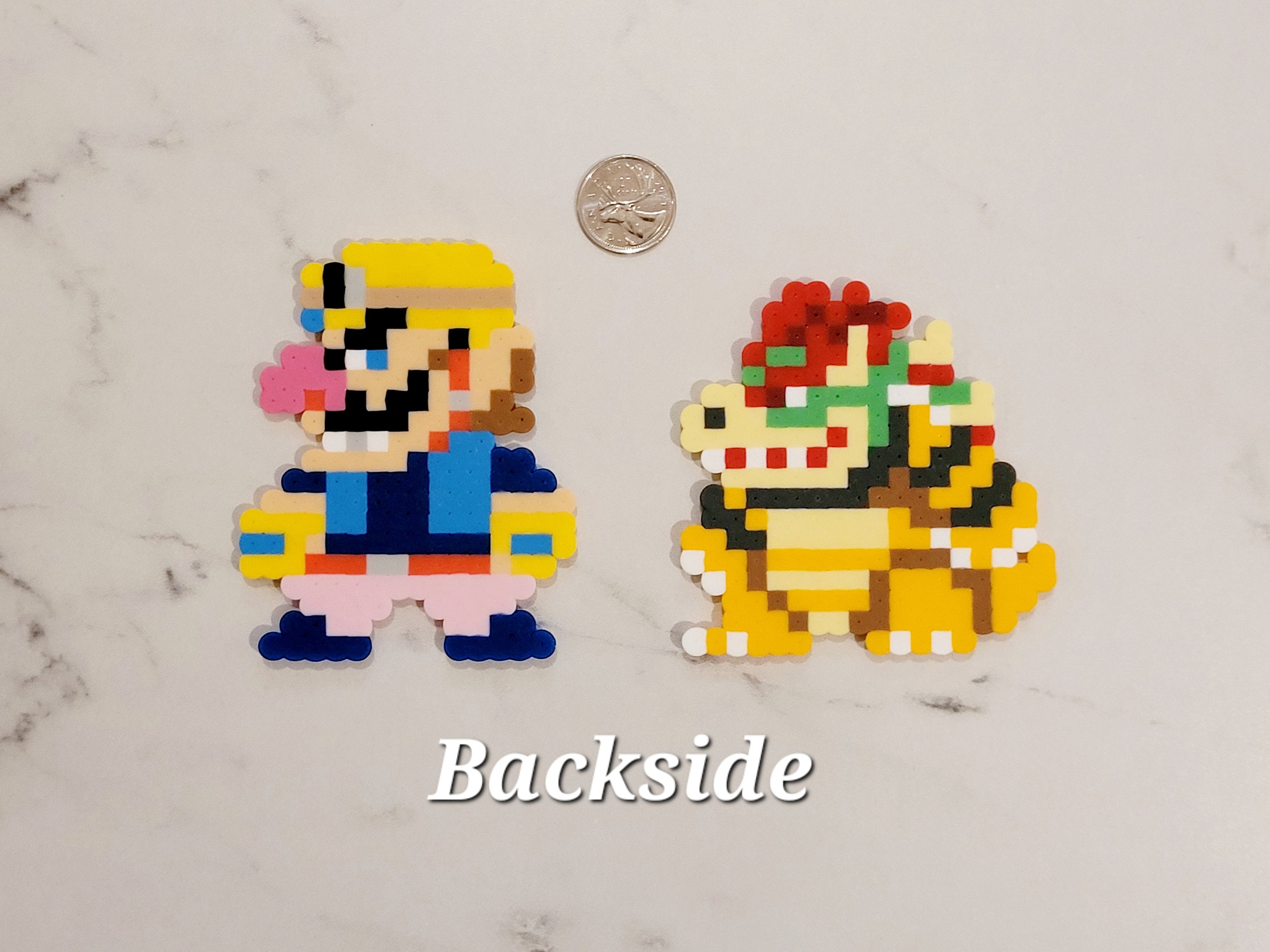 Super Mario Archnemesis Bowser Donkey Kong Wario Waluigi Perler Beads ...