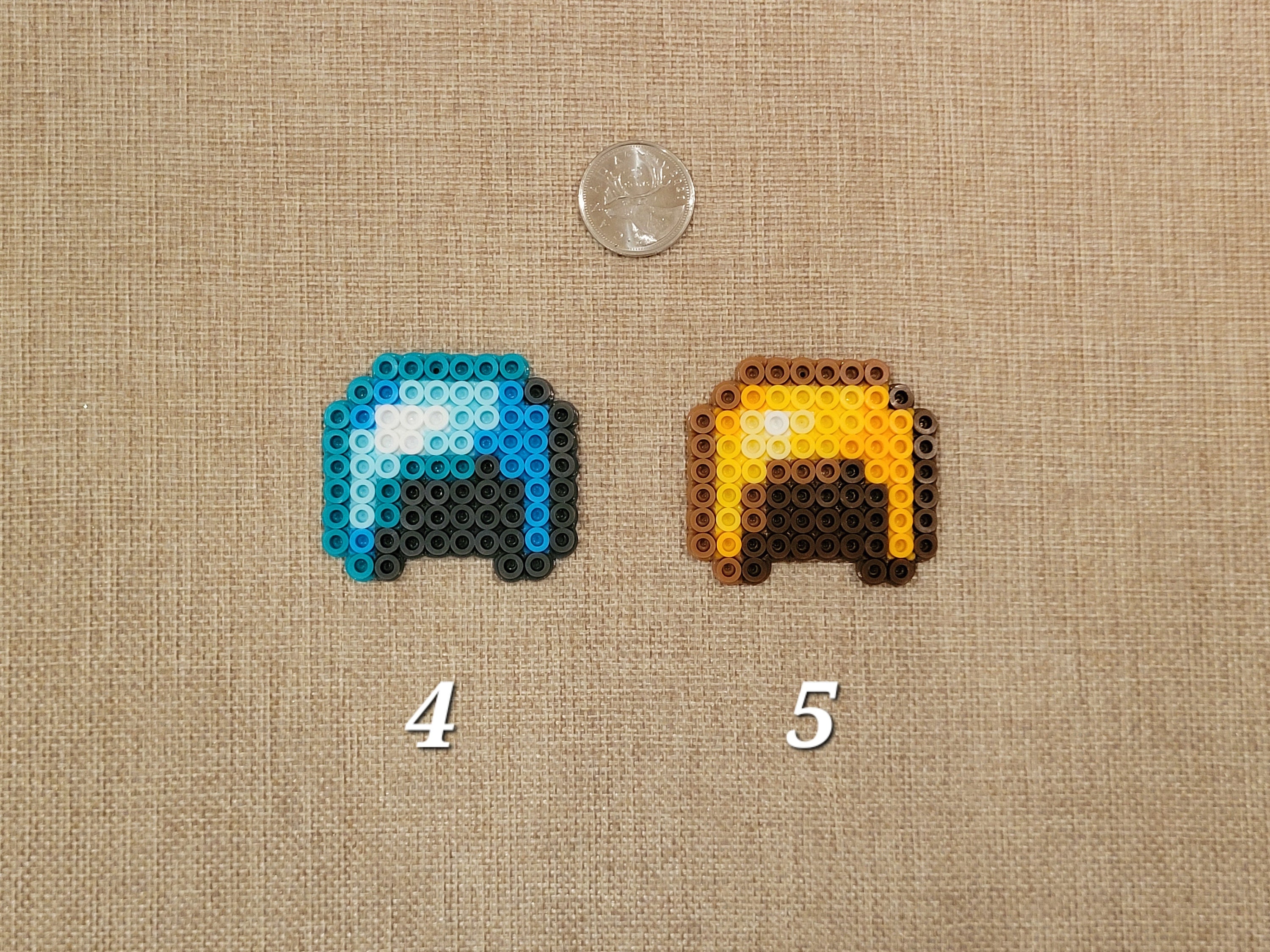 Minecraft Tools, Weapons, Armor Perler Bead Keychains & Magnets - Etsy