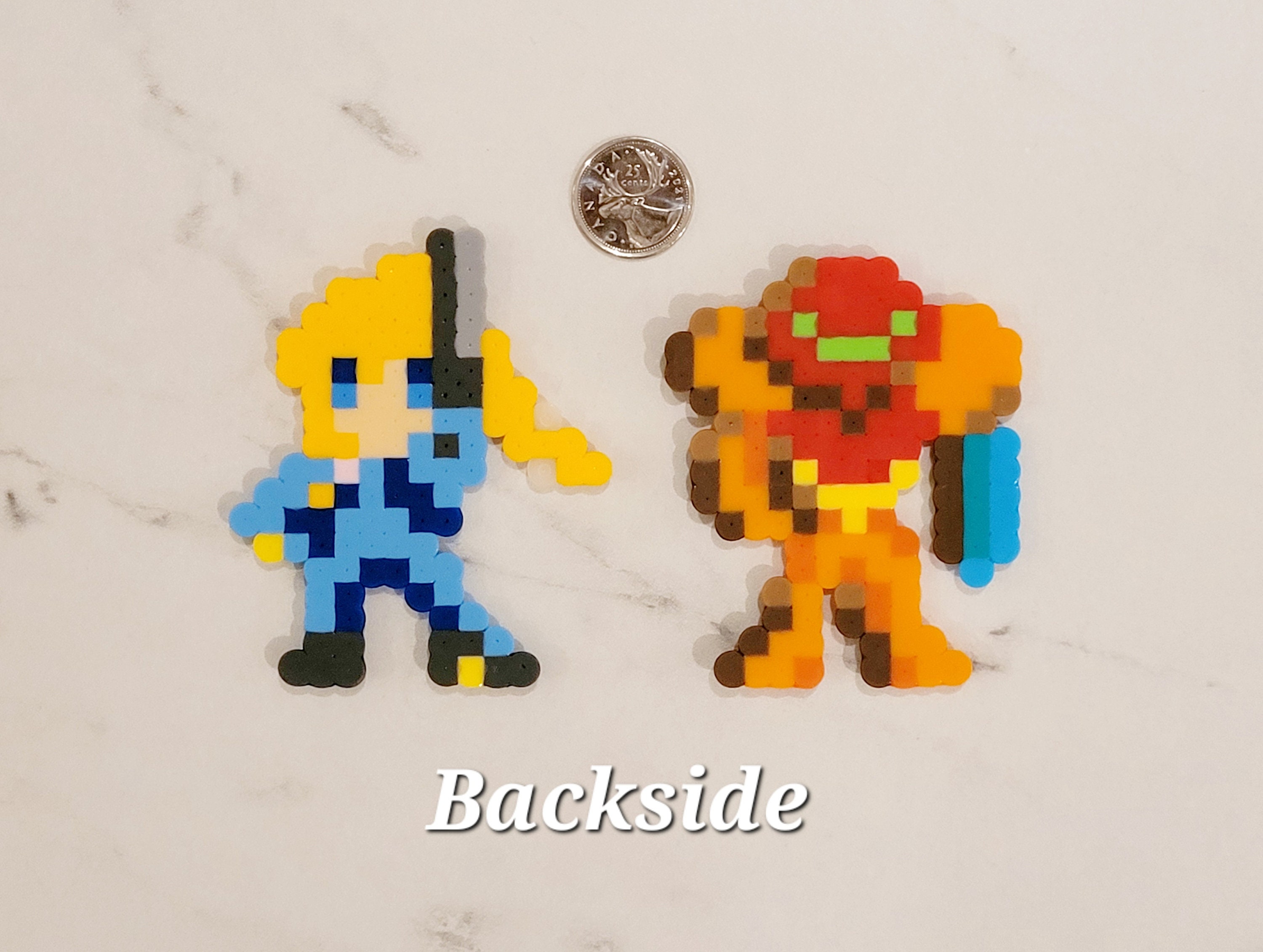 Metroid Samus Zero Suit Samus Perler Bead Keychains Figurines & Magnets ...