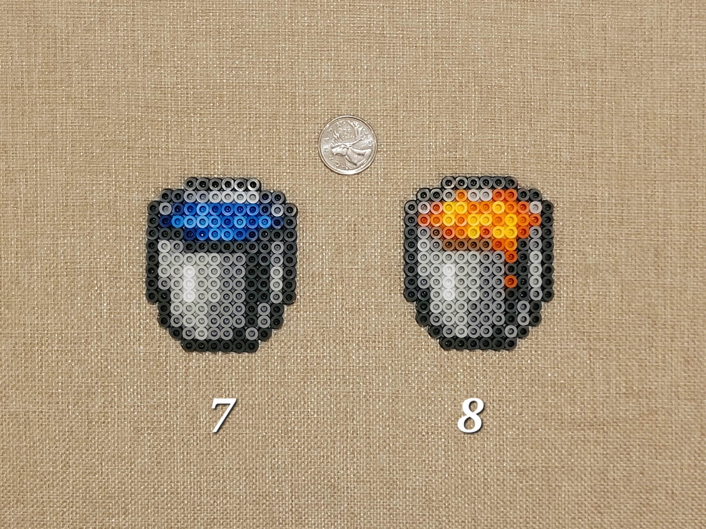 Minecraft Items Potions Bucket Ender Pearl Heart Hunger Perler Bead ...