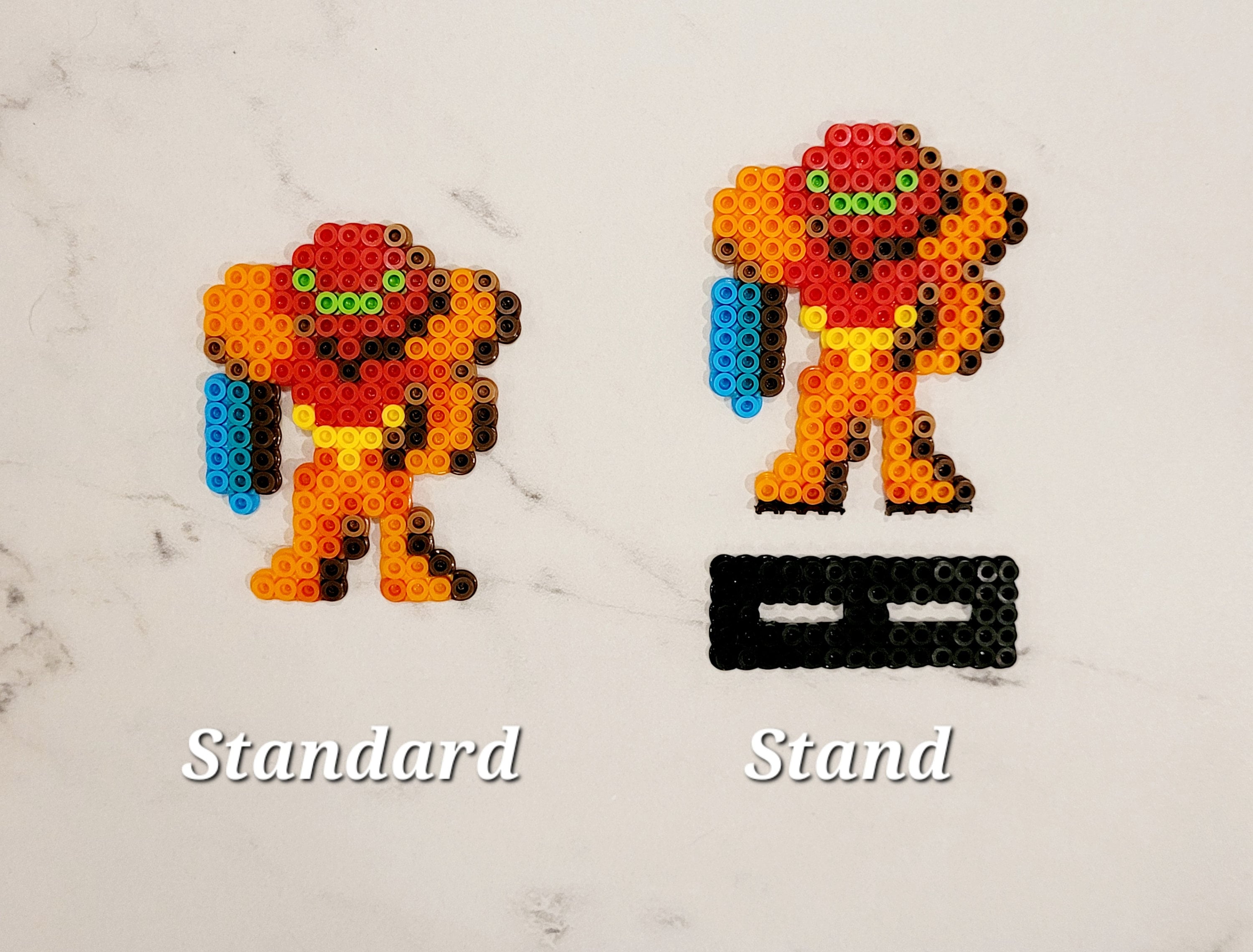 Metroid Samus Zero Suit Samus Perler Bead Keychains Figurines & Magnets ...