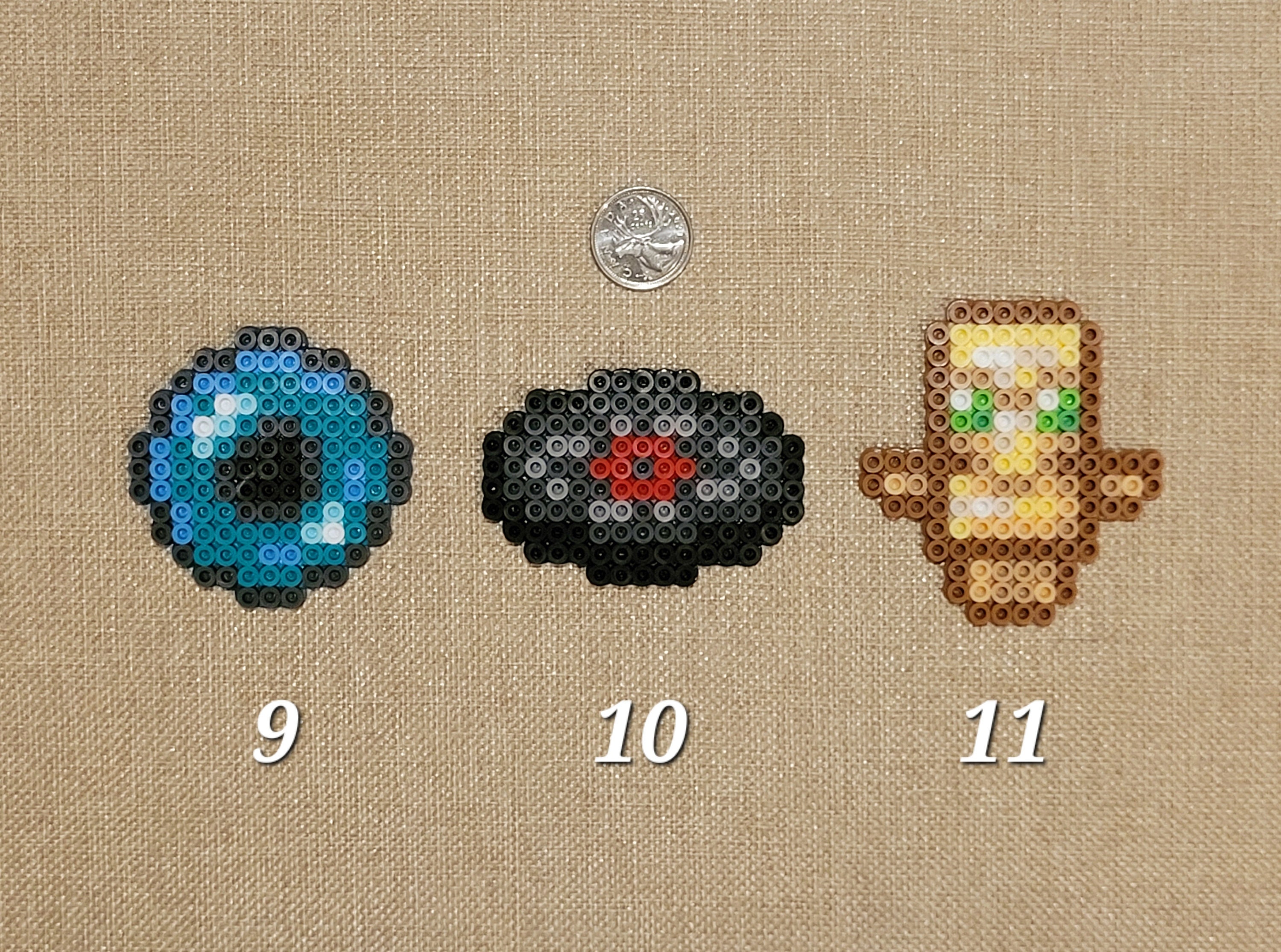 Minecraft Items Potions Bucket Ender Pearl Heart Hunger Perler Bead ...