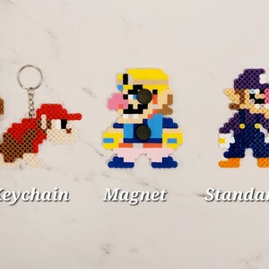 Super Mario Archnemesis Bowser Donkey Kong Wario Waluigi Perler Beads ...
