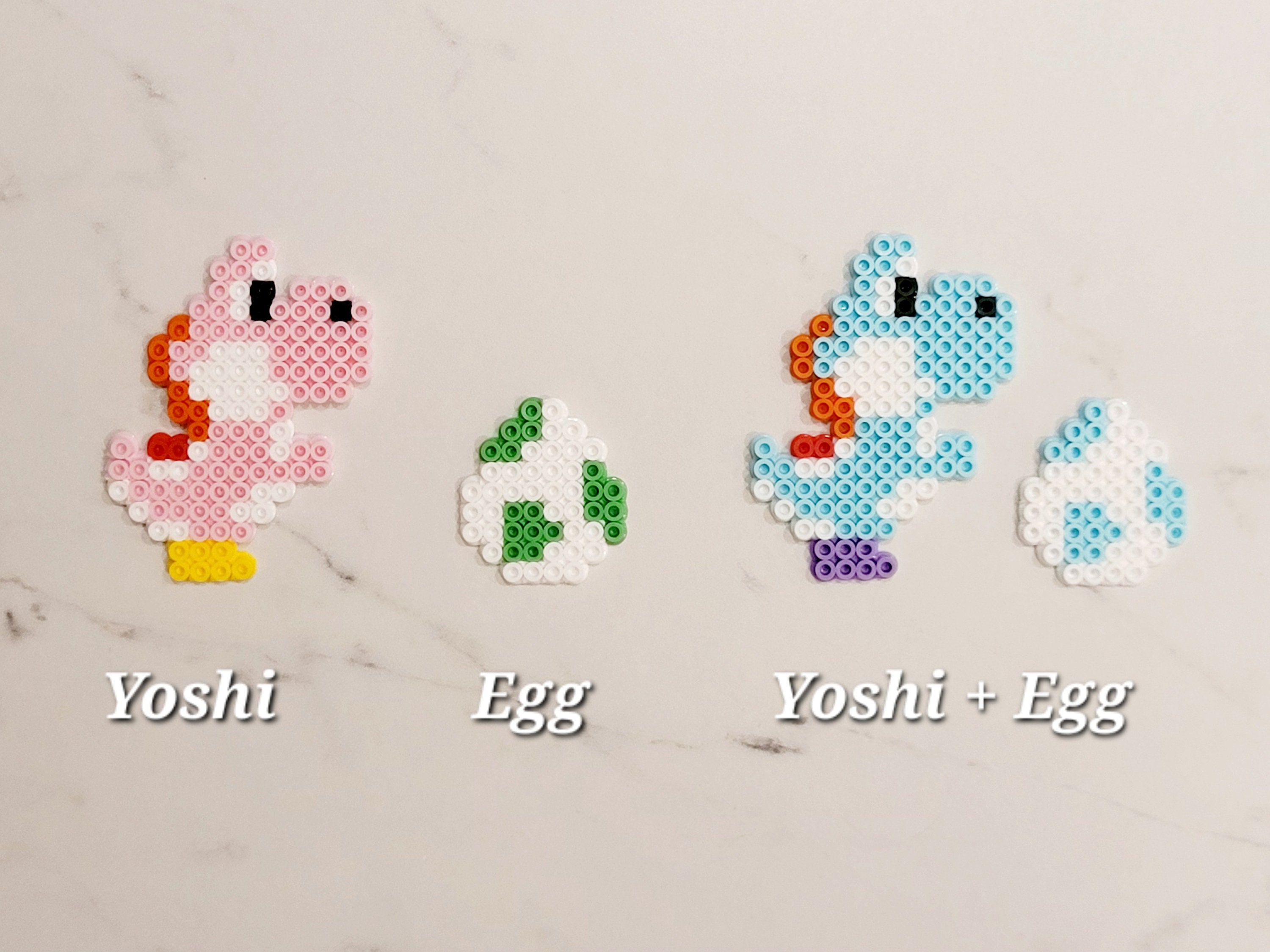 Super Mario Yoshis and Yoshi Egg Green Yoshi Red Blue Pink Yellow ...
