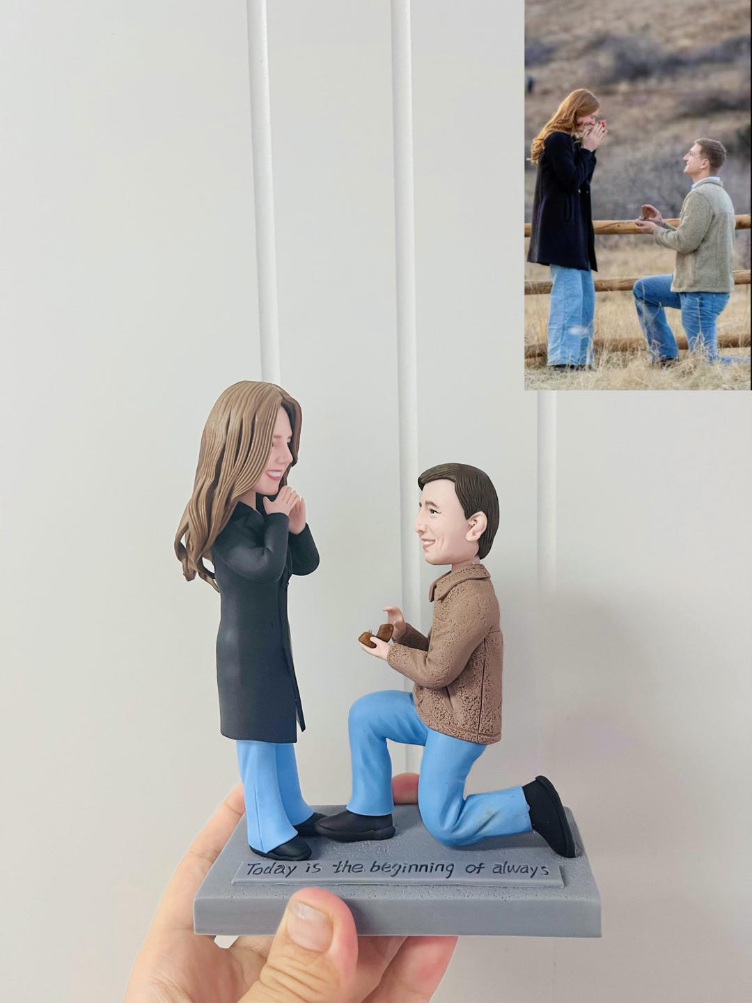 Handcrafted Bubblehead Figurine - Personalized Gift for Wedding, Gift ...