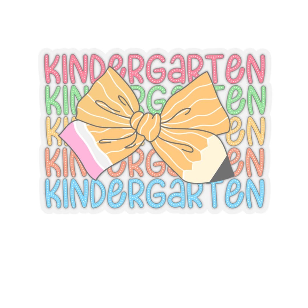 Kindergarten Sticker, Back to School Sticker for Kindergarten, Sticker ...
