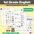 1st Grade Vocabulary Worksheet, Match Pictures With Words, Expand Your ...