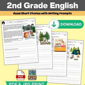 2nd Grade Reading & Writing Worksheet, Short Stories With Questions ...