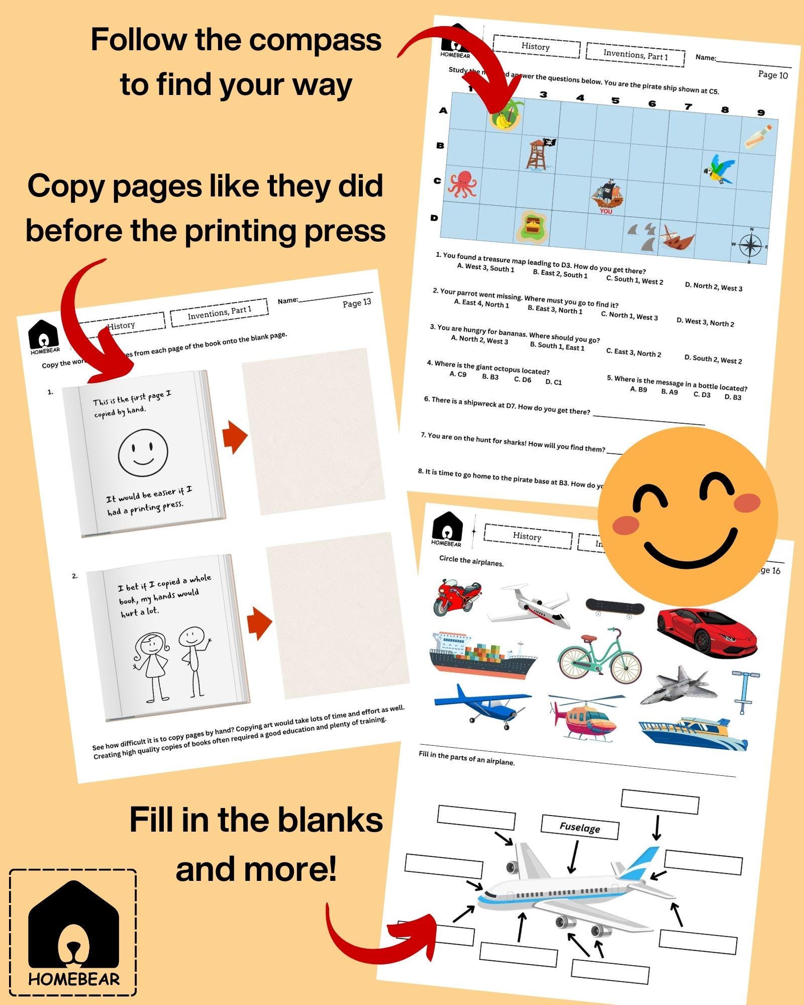 1st Grade Inventions Guide With Worksheets, History & More, for Home ...
