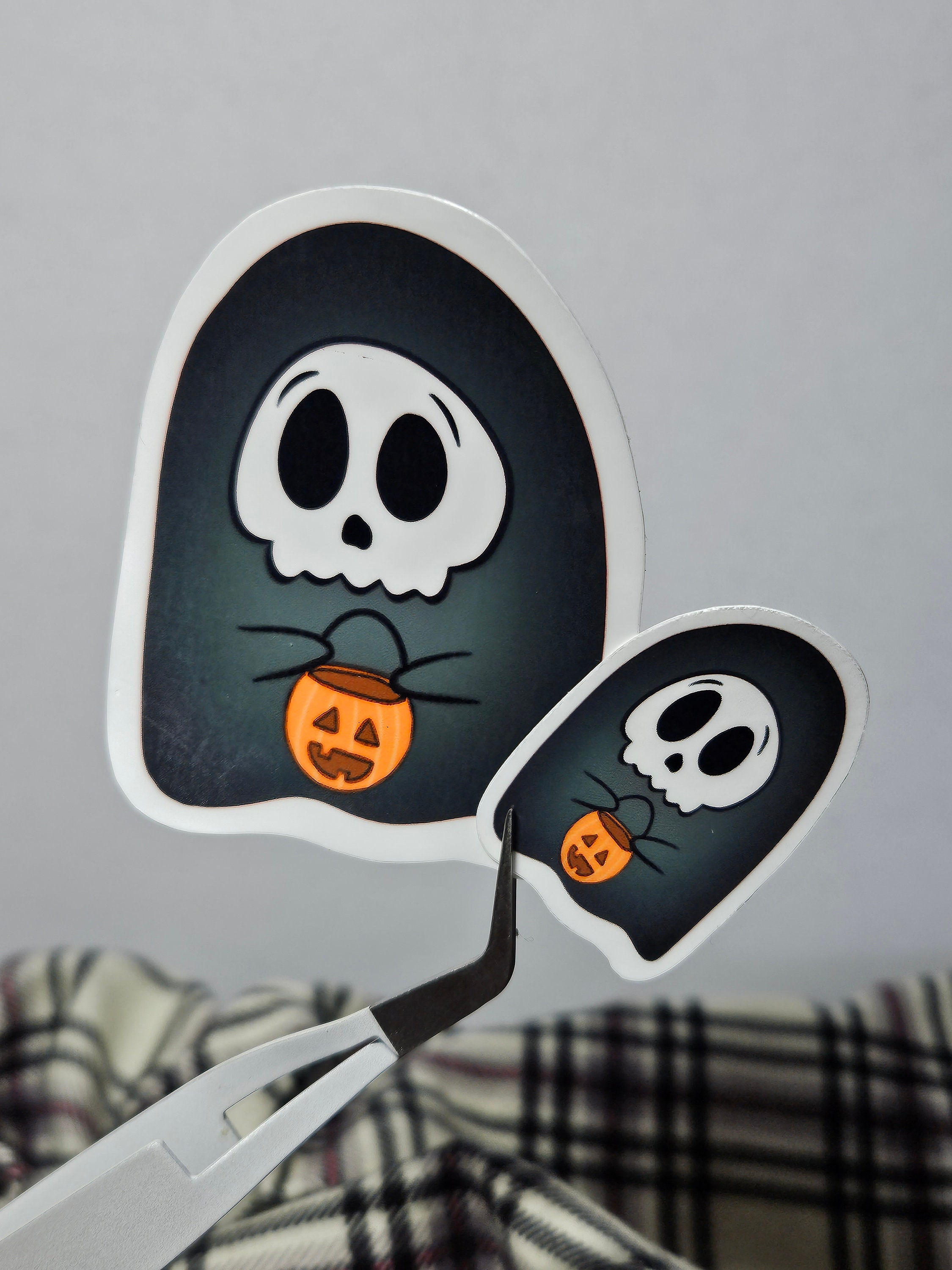 Grim Reaper Sticker, Trick Or Treating Grim Reaper, Halloween Reaper ...
