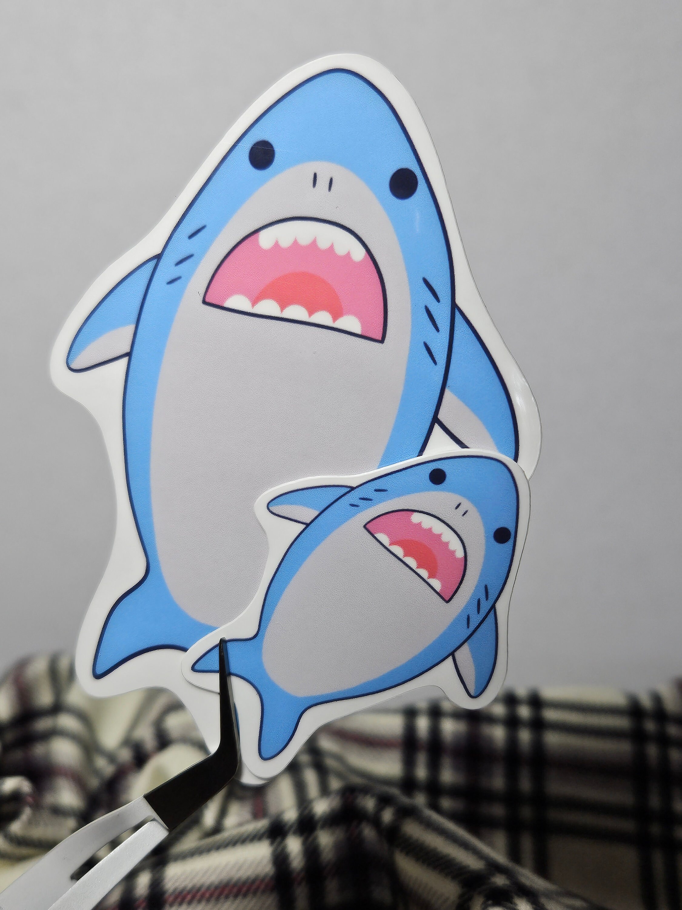 Shark Sticker Cartoon Shark Cute Shark - Etsy