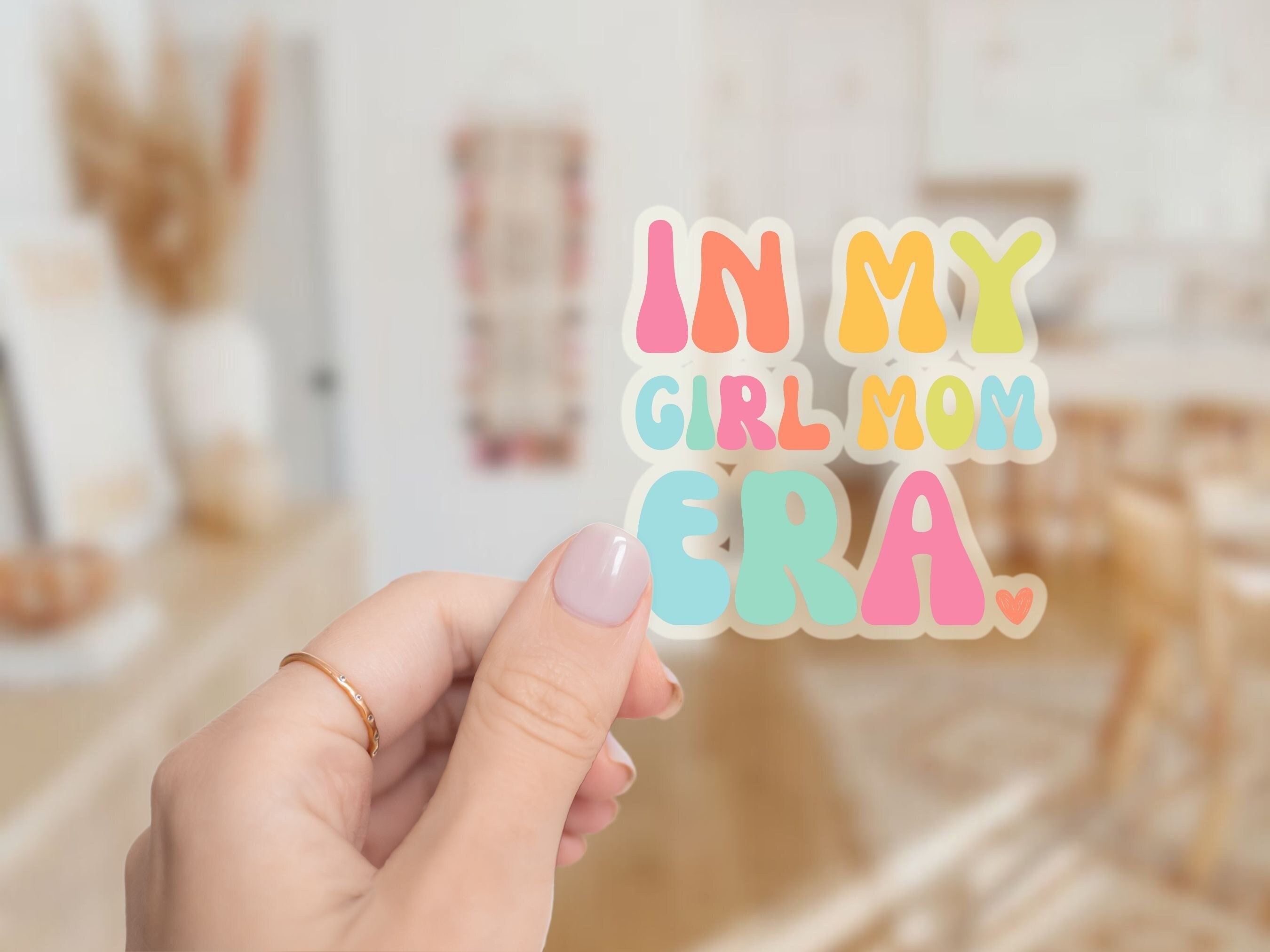 In My Girl Mom Era Sticker, Girl Mom Sticker, Gift for Her, New Mom ...