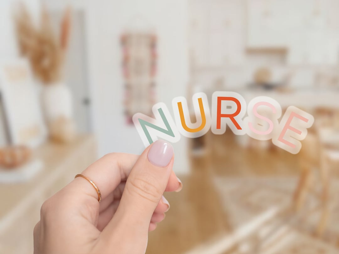 Cute Nurse Vinyl Sticker, Indoor Use - Etsy