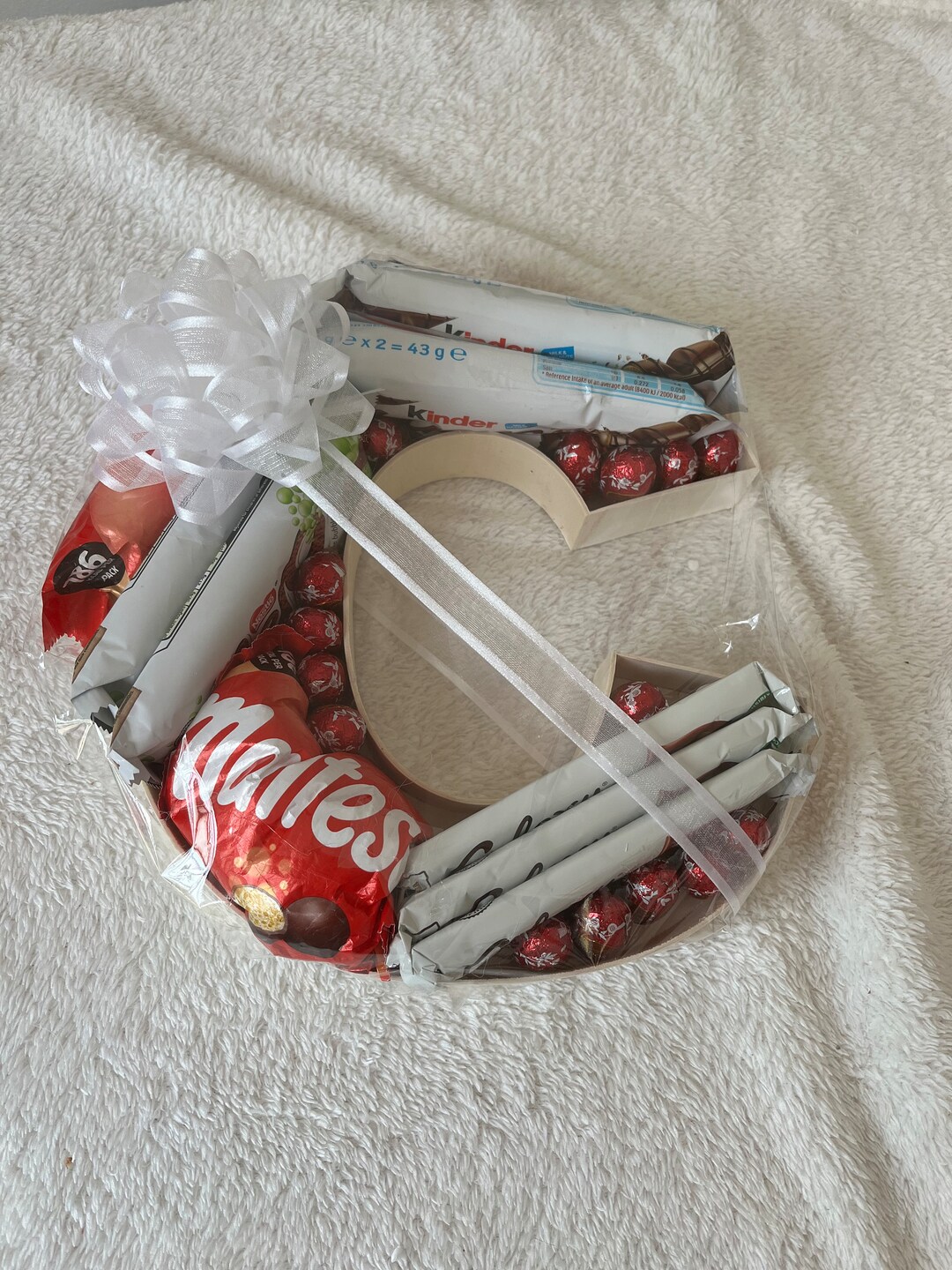 Letter Shapes With Lots of Chocolates In - Etsy