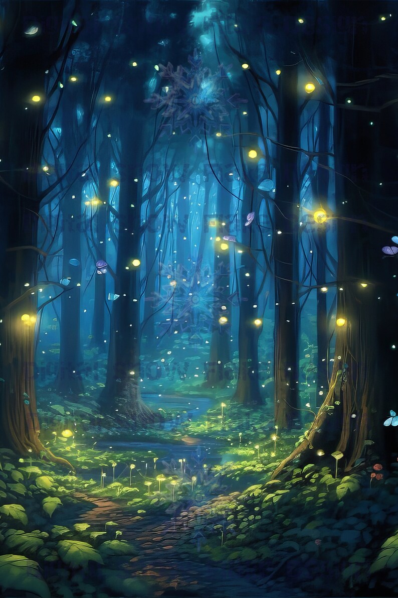 Enchanted Landscape | Fantasy Wall Art | Digital Print | Home Décor - Etsy