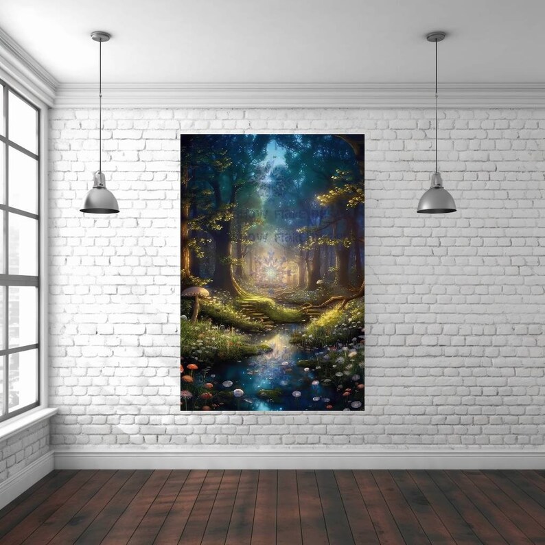 Enchanted Landscape Fantasy Wall Art Digital Print Home Décor - Etsy