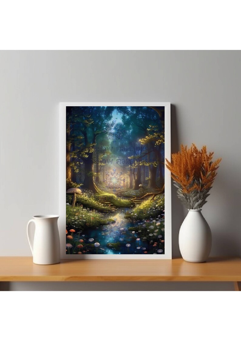 Enchanted Landscape Fantasy Wall Art Digital Print Home Décor - Etsy