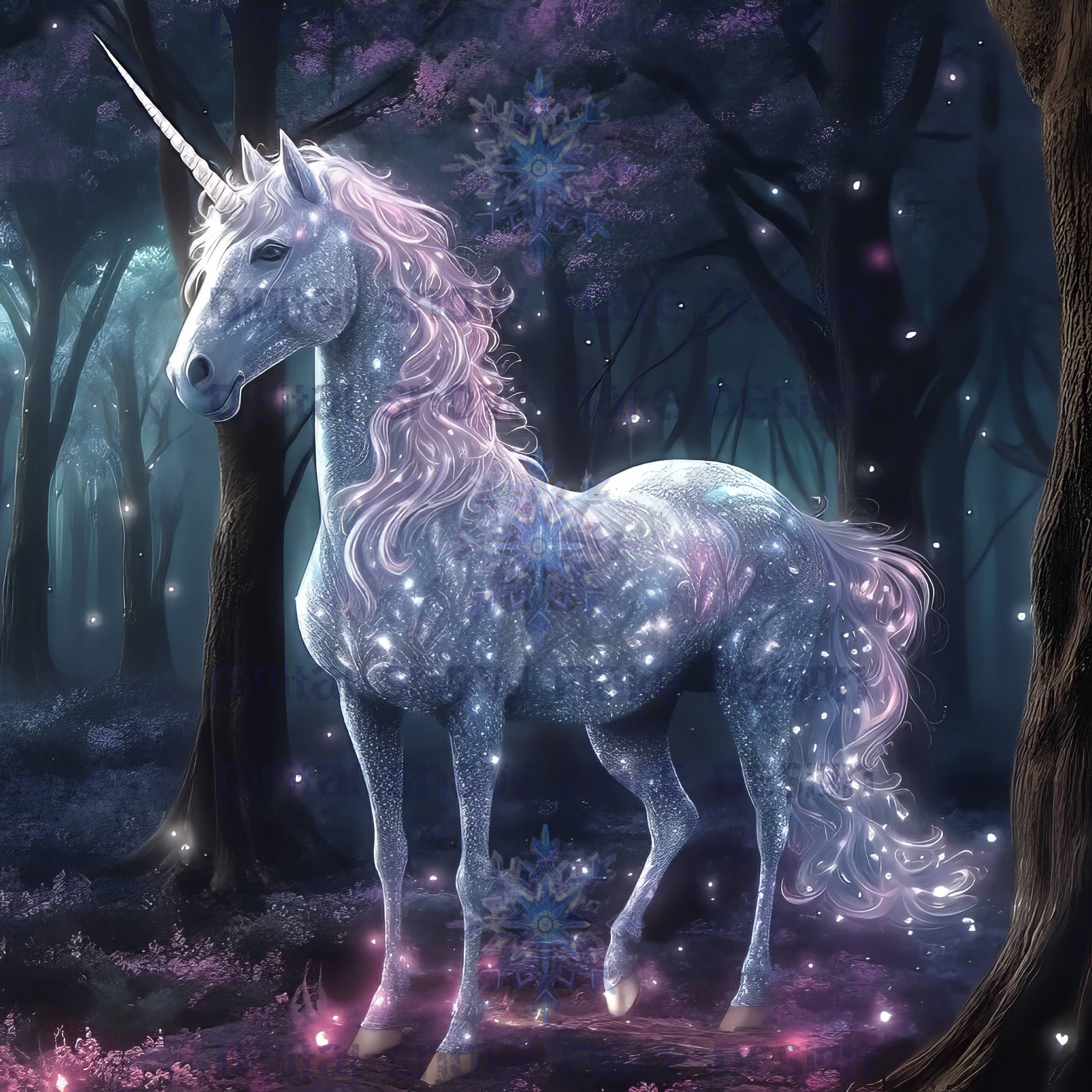 Magical Sparkle Unicorn Digital Art | Instant Download | Kids Gift Idea ...