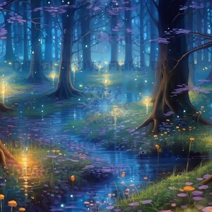 Enchanted Landscape | Fantasy Wall Art | Digital Print | Home Décor - Etsy