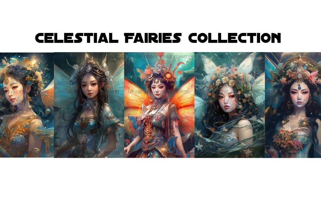 Fantasy Celestial Fairies Art Collection (digital) 2:3 Aspect Ratio - Etsy