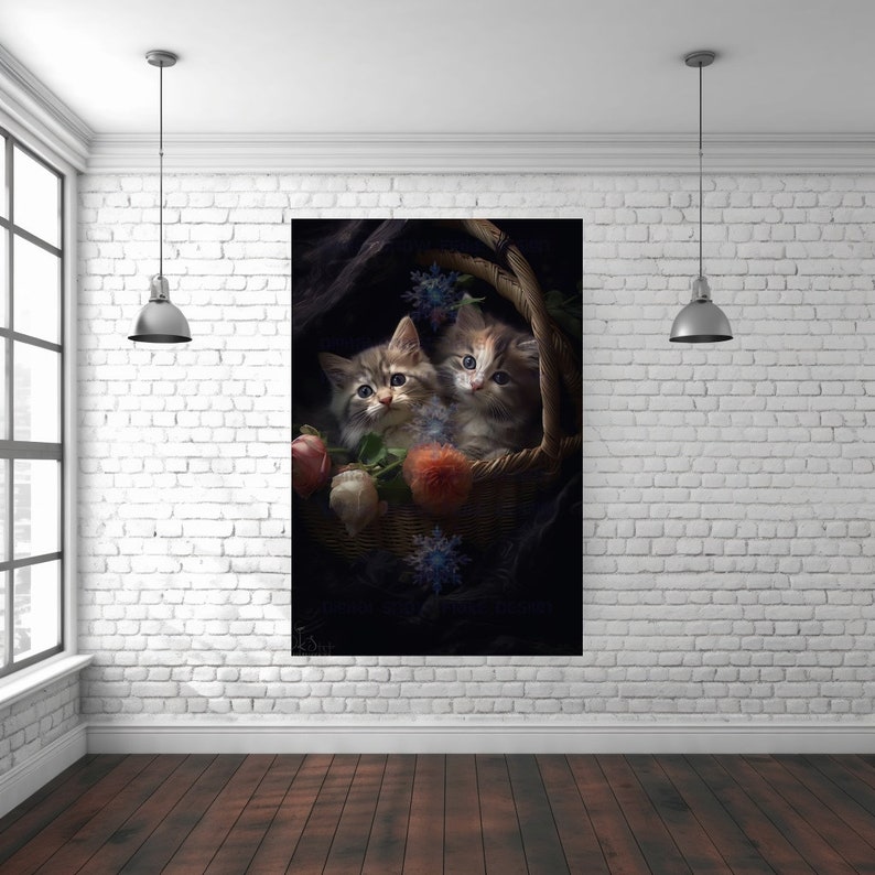 Cat Art Digital Download Instant Download Home Decor Kitten Gift Ideas ...