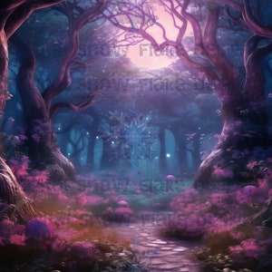 Enchanted Landscape | Fantasy Wall Art | Digital Print | Home Décor - Etsy