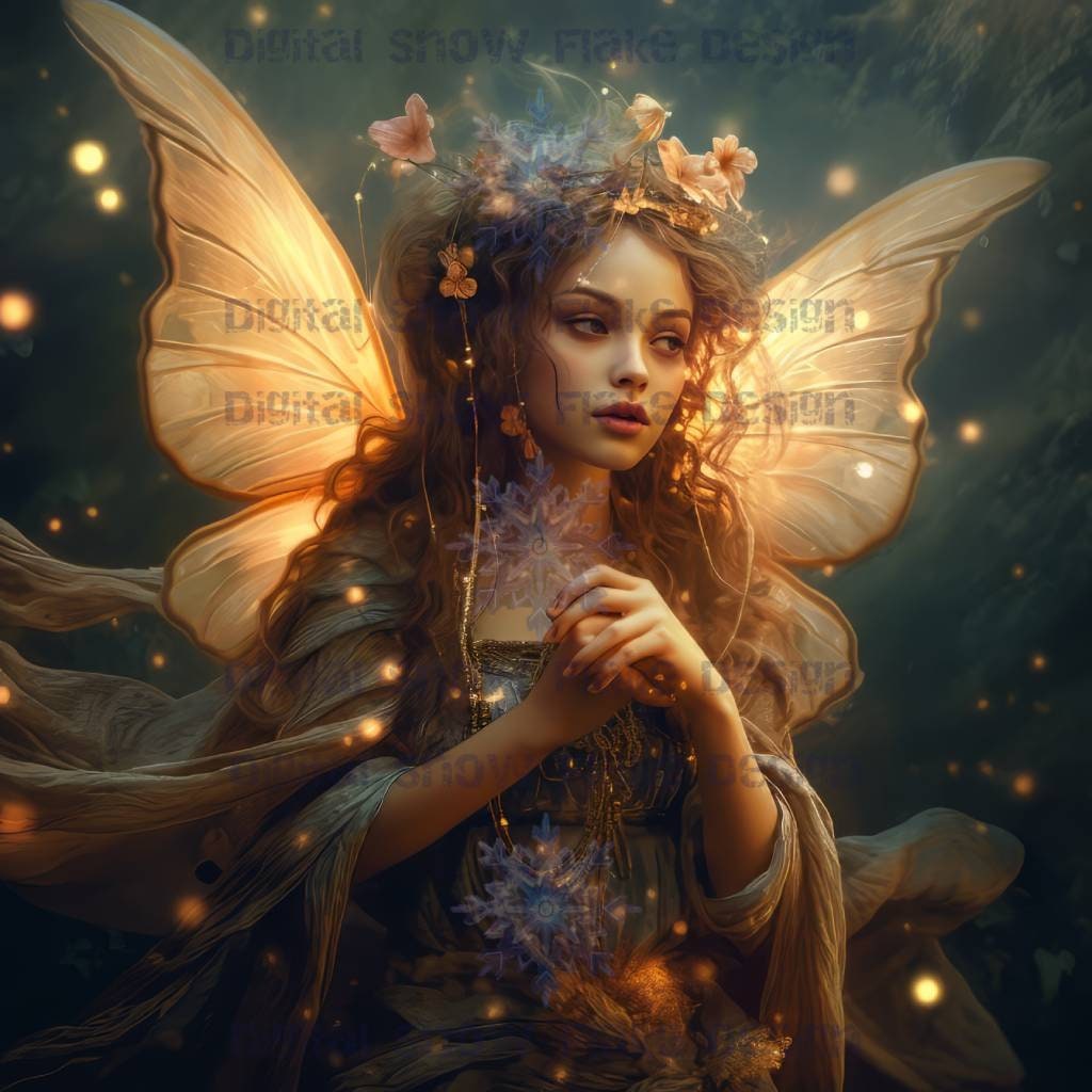 Fairy Art Mythical Creatures Fantasy Art Digital Print High Resolution ...