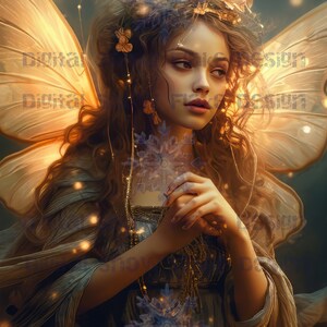 Fairy Art Mythical Creatures Fantasy Art Digital Print High Resolution ...