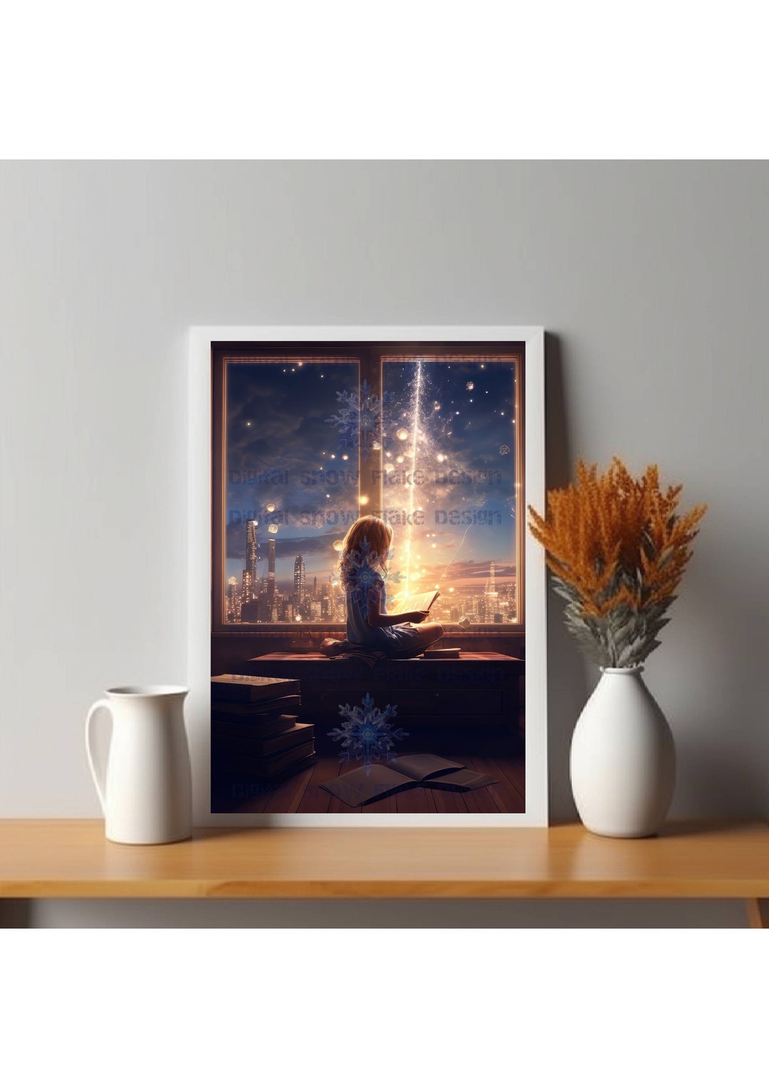 Magical Little Girl Storybook Art | Fantasy Digital Art | Home Decor ...