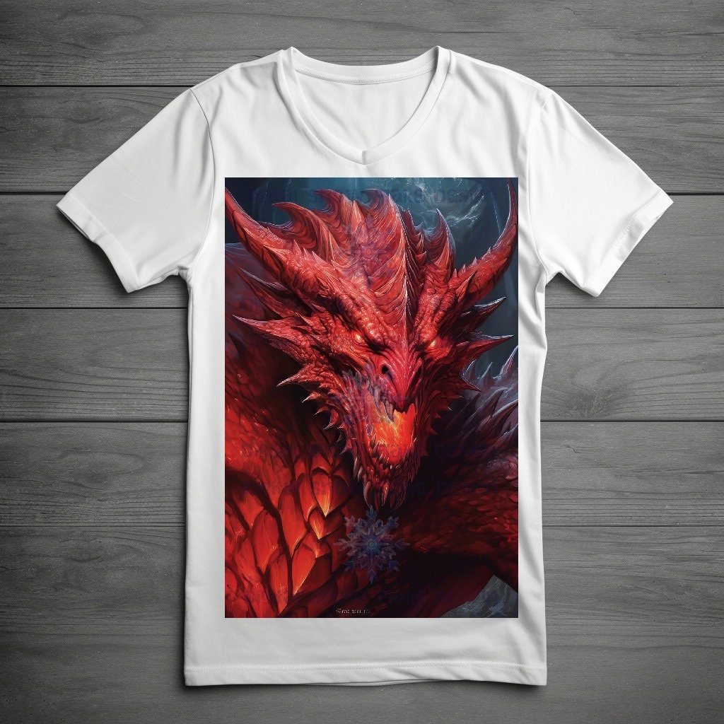 Red Dragon Art | Instant Digital Download | Fantasy Artwork in High ...
