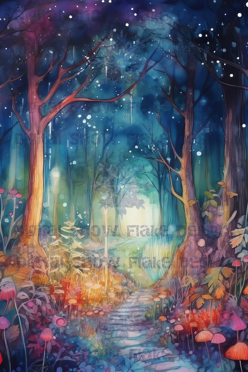 Enchanted Landscape | Fantasy Wall Art | Digital Print | Home Décor - Etsy