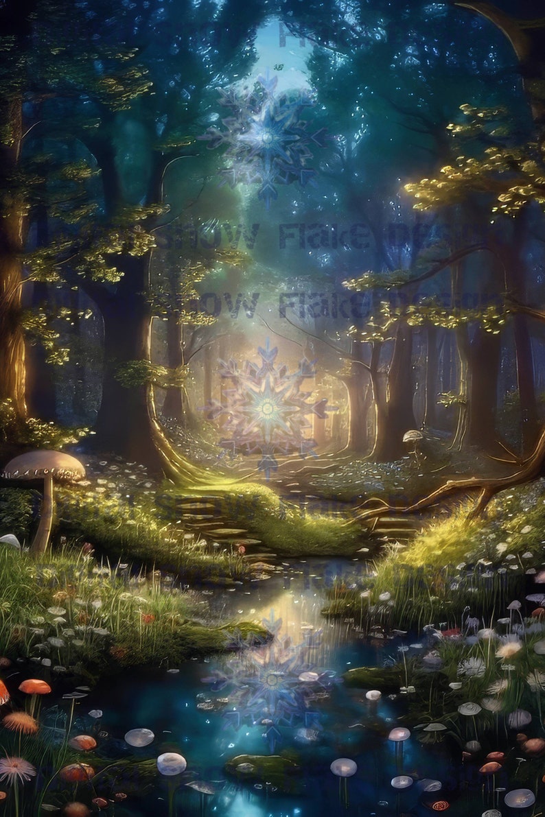 Enchanted Landscape Fantasy Wall Art Digital Print Home Décor - Etsy