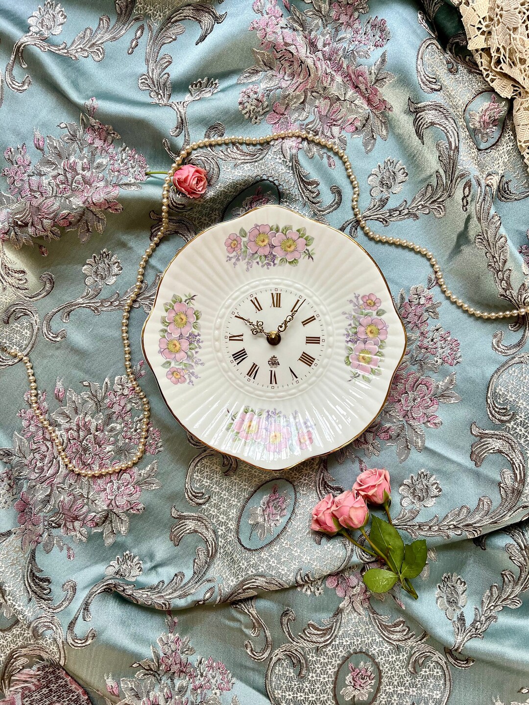 Beautiful Vintage Royal Tara Plate Wall Clock, Ireland, Flowers - Etsy